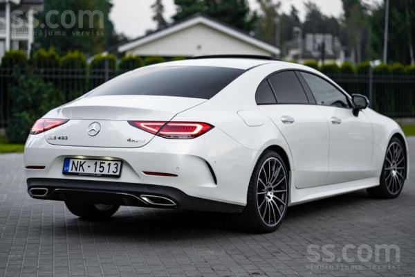 Balts Mercedes-Benz CLS 450 2018 Rīga, ar dzinēja tilpumu 3.00 L un nobraukumu 106 tūkst. km par 38500 €, foto 3 vietnē AUTOMOTO.COM.LV