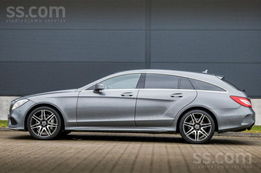 Grey Mercedes-Benz CLS 500 2017 in Riga, with an engine capacity of 4.70 L and mileage of 274 thousand km for 19990 €, photo 5 on AUTOMOTO.COM.LV