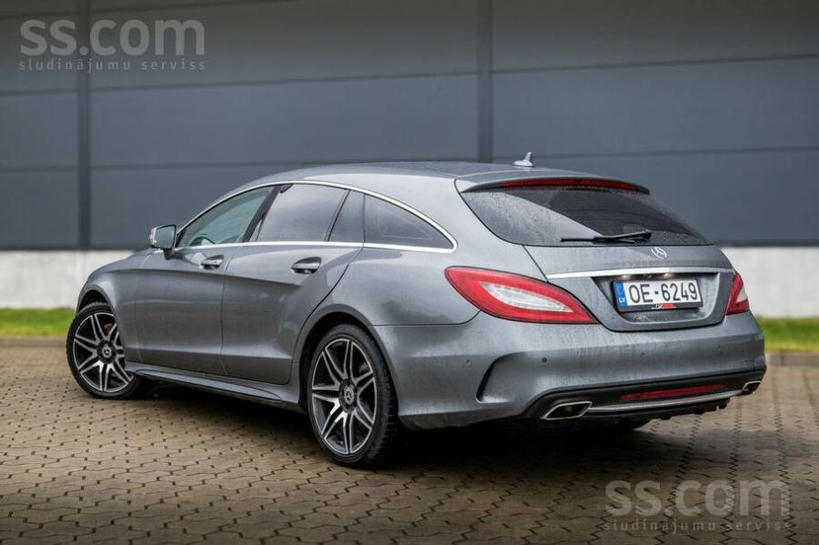Grey Mercedes-Benz CLS 500 2017 in Riga, with an engine capacity of 4.70 L and mileage of 274 thousand km for 19990 €, photo 6 on AUTOMOTO.COM.LV