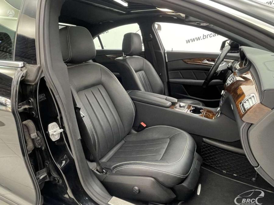 Black Mercedes-Benz CLS 550 2012 in Vilnius, with an engine capacity of 4.66 L and mileage of 187 thousand km for 11900 €, photo 8 on AUTOMOTO.COM.LV