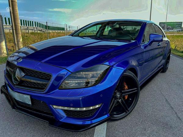 Blue Mercedes-Benz CLS 550 2014 in Kaunas, with an engine capacity of 4.70 L and mileage of 240 thousand km for 24000 €, photo 1 on AUTOMOTO.COM.LV