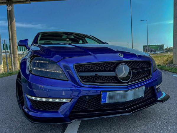Blue Mercedes-Benz CLS 550 2014 in Kaunas, with an engine capacity of 4.70 L and mileage of 240 thousand km for 24000 €, photo 2 on AUTOMOTO.COM.LV