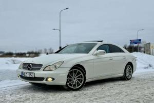 White Mercedes-Benz CLS 550 2009 in Vilnius, with an engine capacity of 5.46 L and mileage of 270 thousand km for 6800 €, photo 6 on AUTOMOTO.COM.LV