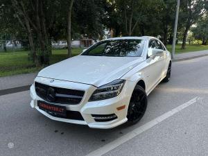White Mercedes-Benz CLS 550 2012 in Jonava, with an engine capacity of 4.70 L and mileage of 196 thousand km for 12250 €, photo  on AUTOMOTO.COM.LV