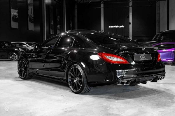Black Mercedes-Benz cls-63-amg 2015 in Riga, with an engine capacity of 5.46 L and mileage of 204 thousand km for 35900 €, photo 7 on AUTOMOTO.COM.LV