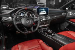 Black Mercedes-Benz cls-63-amg 2015 in Riga, with an engine capacity of 5.46 L and mileage of 204 thousand km for 35900 €, photo 11 on AUTOMOTO.COM.LV