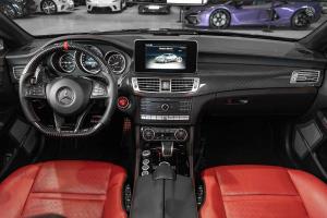 Black Mercedes-Benz cls-63-amg 2015 in Riga, with an engine capacity of 5.46 L and mileage of 204 thousand km for 35900 €, photo 12 on AUTOMOTO.COM.LV
