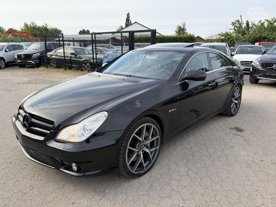 Black Mercedes-Benz cls-63-amg 2008 in Vilnius, with an engine capacity of 6.30 L and mileage of 225 thousand km for 16999 €, photo 1 on AUTOMOTO.COM.LV