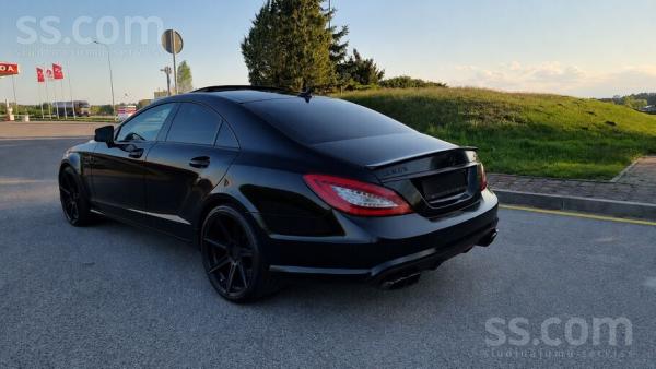 Black Mercedes-Benz cls-63-amg 2011 in Riga, with an engine capacity of 5.50 L and mileage of 230 thousand km for 31000 €, photo 3 on AUTOMOTO.COM.LV