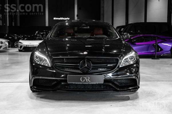 Black Mercedes-Benz cls-63-amg 2015 in Riga, with an engine capacity of 5.50 L and mileage of 204 thousand km for 35900 €, photo 3 on AUTOMOTO.COM.LV
