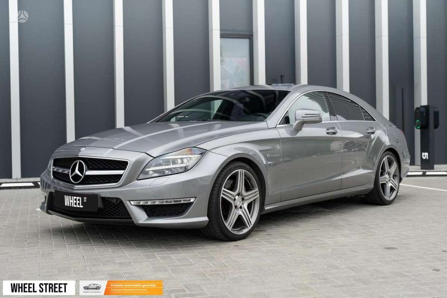 Grey Mercedes-Benz cls-63-amg 2012 in Vilnius, with an engine capacity of 5.46 L and mileage of 184 thousand km for 22000 €, photo 1 on AUTOMOTO.COM.LV