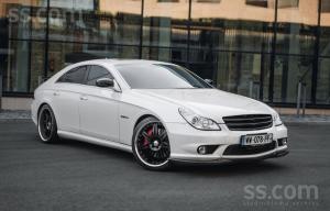 White Mercedes-Benz cls-63-amg 2006 in Riga, with an engine capacity of 6.30 L and mileage of 41 thousand km for 33000 €, photo 3 on AUTOMOTO.COM.LV
