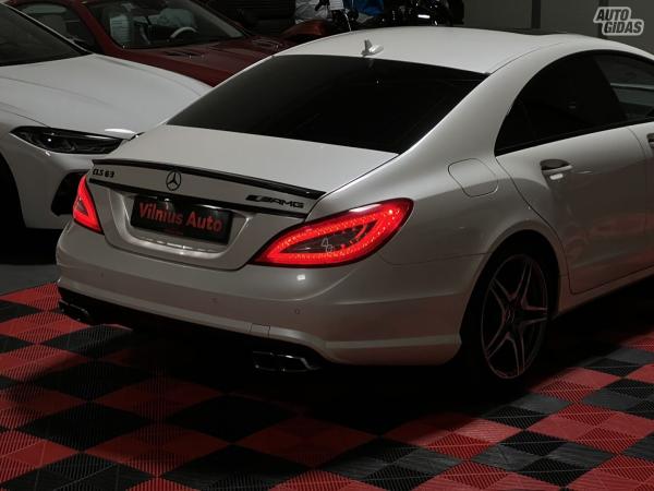 White Mercedes-Benz cls-63-amg 2014 in Vilnius, with an engine capacity of 5.50 L and mileage of 0 thousand km for 39900 €, photo 11 on AUTOMOTO.COM.LV