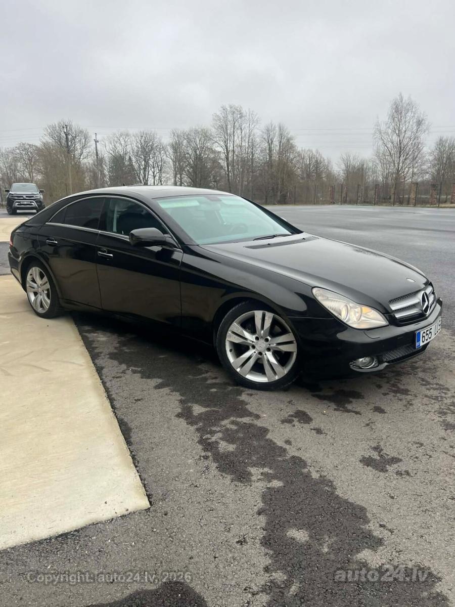 Black Mercedes-Benz CLS-Class 2008 in Viljandi, with an engine capacity of 3.00 L and mileage of 345 thousand km for 6500 €, photo 5 on AUTOMOTO.COM.LV