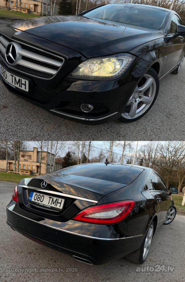 Black Mercedes-Benz CLS-Class 2011 in Viljandi, with an engine capacity of 3.00 L and mileage of 325 thousand km for 9990 €, photo 5 on AUTOMOTO.COM.LV
