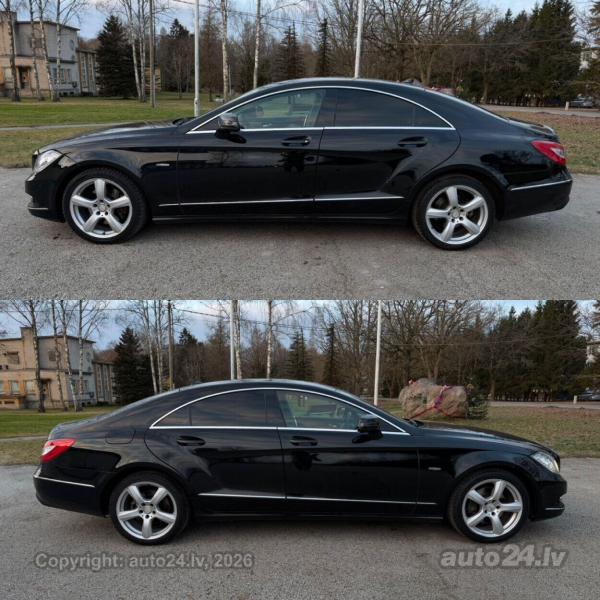 Black Mercedes-Benz CLS-Class 2011 in Viljandi, with an engine capacity of 3.00 L and mileage of 325 thousand km for 9990 €, photo 7 on AUTOMOTO.COM.LV
