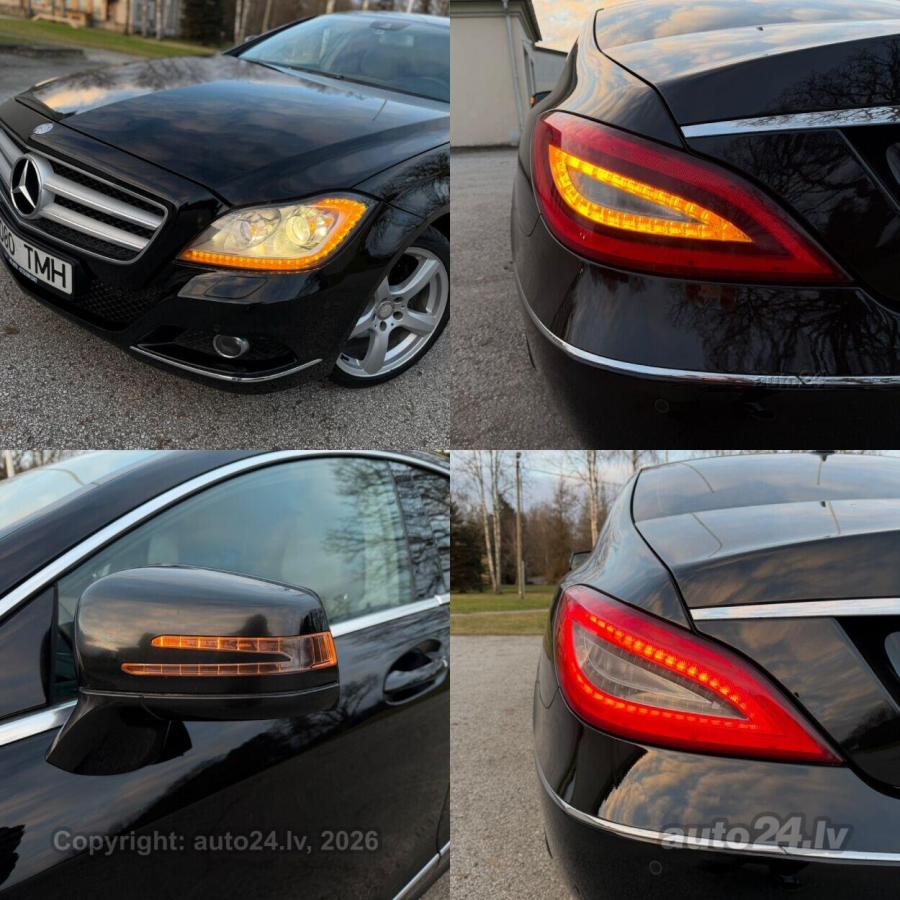Black Mercedes-Benz CLS-Class 2011 in Viljandi, with an engine capacity of 3.00 L and mileage of 325 thousand km for 9790 €, photo 25 on AUTOMOTO.COM.LV