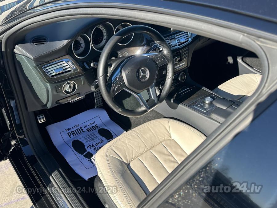 Black Mercedes-Benz CLS-Class 2013 in Tallinn, with an engine capacity of 3.00 L and mileage of 249 thousand km for 11900 €, photo 6 on AUTOMOTO.COM.LV