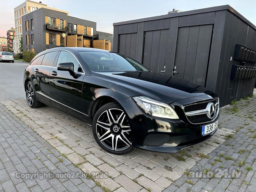 Black Mercedes-Benz CLS-Class 2015 in Tartu, with an engine capacity of 3.00 L and mileage of 240 thousand km for 13999 €, photo 1 on AUTOMOTO.COM.LV