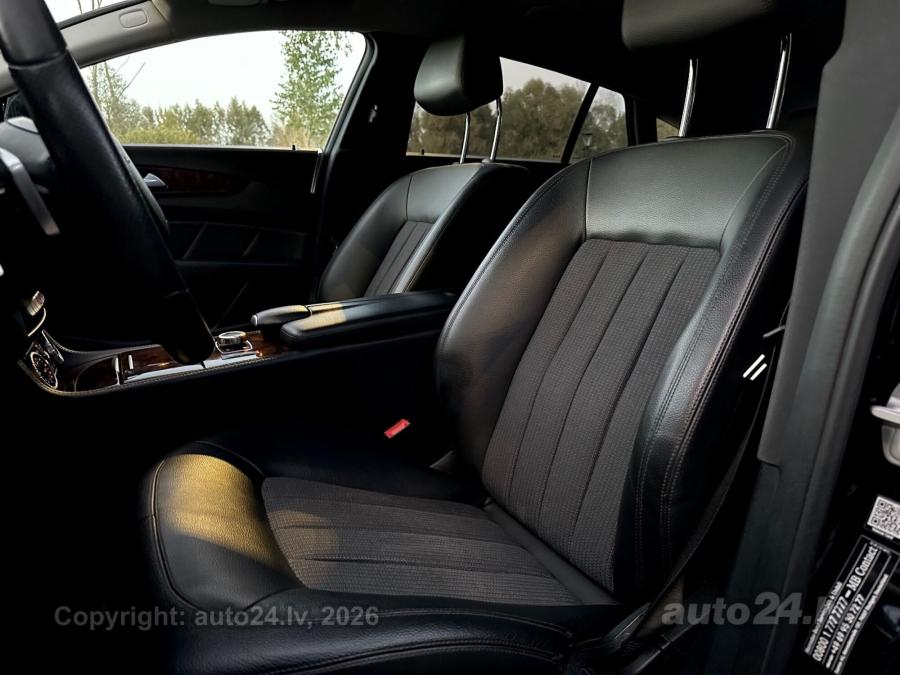 Black Mercedes-Benz CLS-Class 2015 in Tartu, with an engine capacity of 3.00 L and mileage of 240 thousand km for 13999 €, photo 23 on AUTOMOTO.COM.LV
