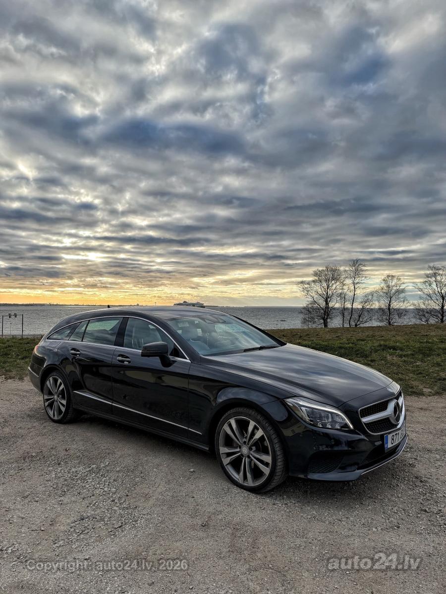 Black Mercedes-Benz CLS-Class 2017 in Tallinn, with an engine capacity of 2.10 L and mileage of 215 thousand km for 13999 €, photo 3 on AUTOMOTO.COM.LV