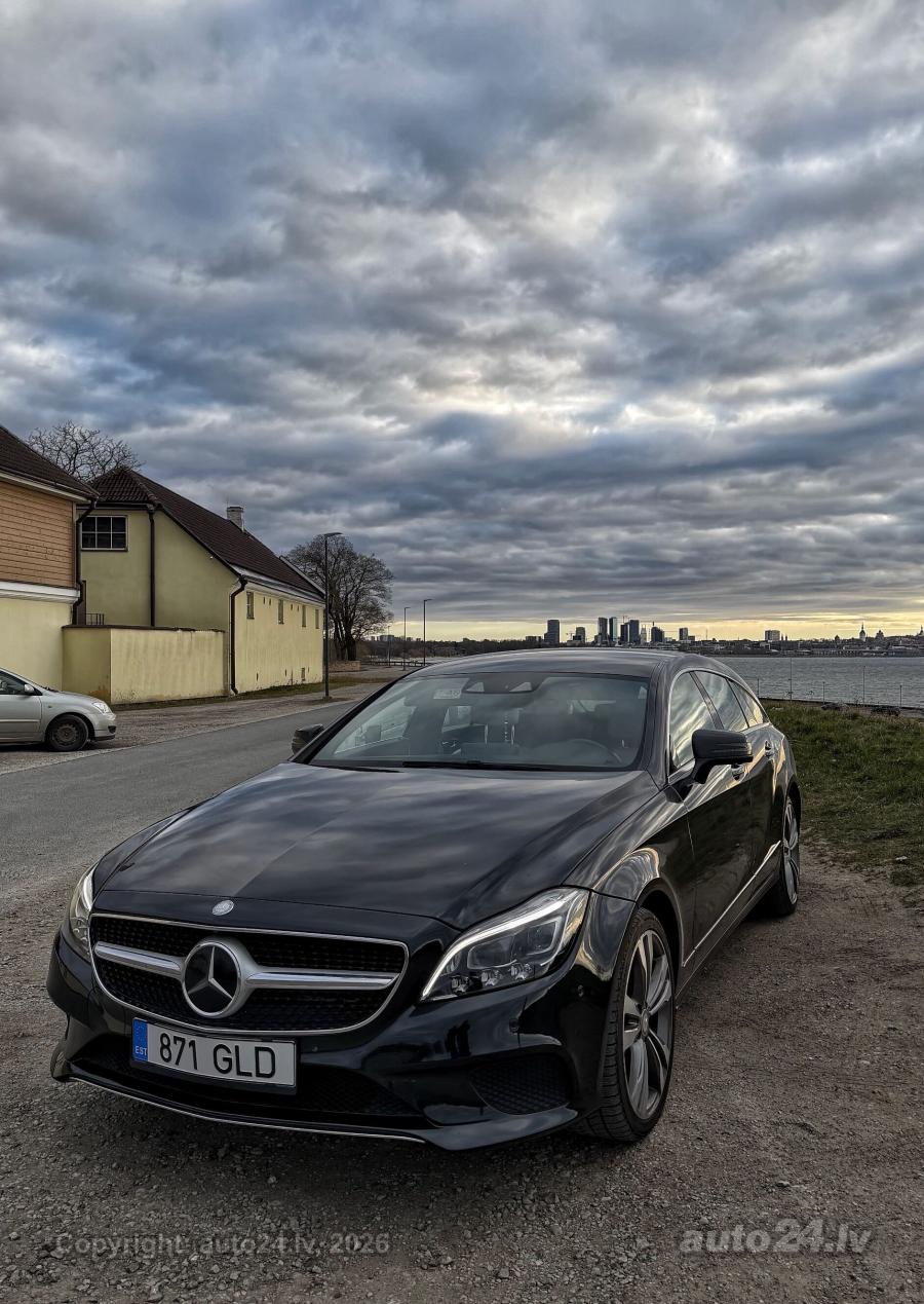 Black Mercedes-Benz CLS-Class 2017 in Tallinn, with an engine capacity of 2.10 L and mileage of 215 thousand km for 13999 €, photo 4 on AUTOMOTO.COM.LV