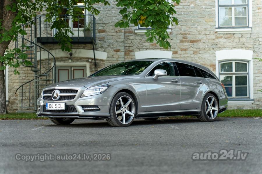 Grey Mercedes-Benz CLS-Class 2014 in Tallinn, with an engine capacity of 3.00 L and mileage of 223 thousand km for 17499 €, photo 1 on AUTOMOTO.COM.LV