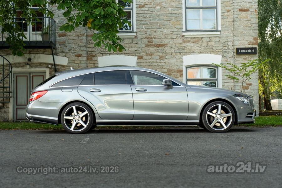 Grey Mercedes-Benz CLS-Class 2014 in Tallinn, with an engine capacity of 3.00 L and mileage of 223 thousand km for 17499 €, photo 6 on AUTOMOTO.COM.LV