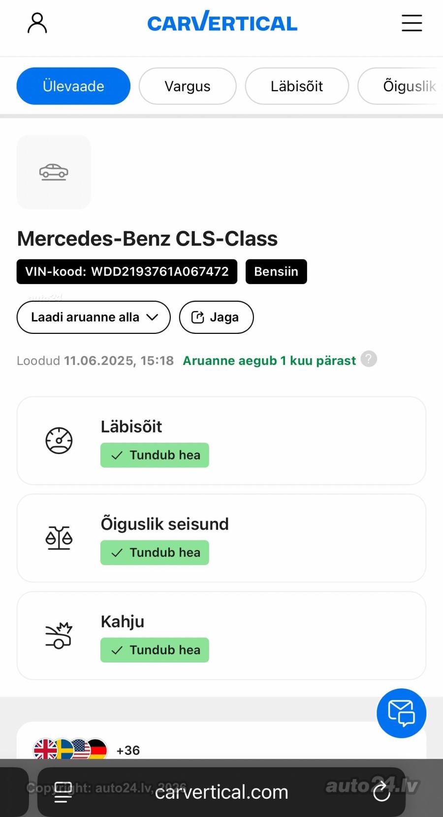 Balts Mercedes-Benz CLS-Class 2006 Tallina, ar dzinēja tilpumu 5.40 L un nobraukumu 124 tūkst. km par 24999 €, foto 31 vietnē AUTOMOTO.COM.LV