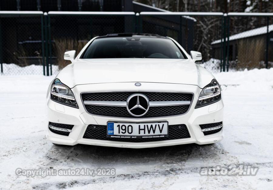 White Mercedes-Benz CLS-Class 2011 in Tallinn, with an engine capacity of 3.00 L and mileage of 320 thousand km for 10900 €, photo 2 on AUTOMOTO.COM.LV