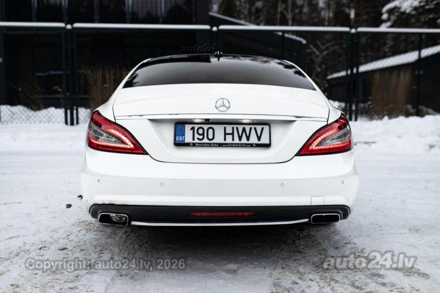White Mercedes-Benz CLS-Class 2011 in Tallinn, with an engine capacity of 3.00 L and mileage of 320 thousand km for 10900 €, photo 5 on AUTOMOTO.COM.LV