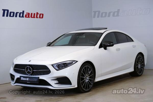White Mercedes-Benz CLS-Class 2019 in Tallinn, with an engine capacity of 3.00 L and mileage of 75 thousand km for 37900 €, photo 1 on AUTOMOTO.COM.LV