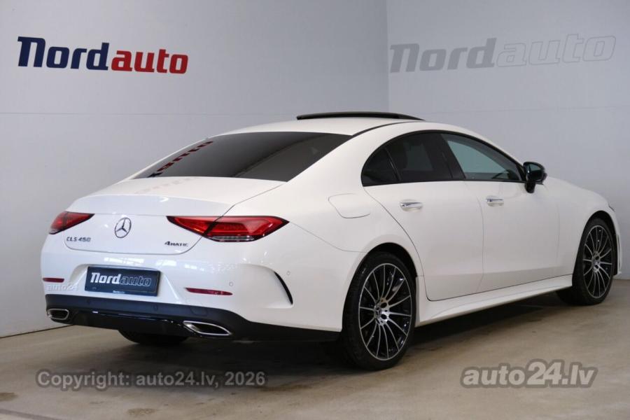 White Mercedes-Benz CLS-Class 2019 in Tallinn, with an engine capacity of 3.00 L and mileage of 75 thousand km for 37900 €, photo 2 on AUTOMOTO.COM.LV
