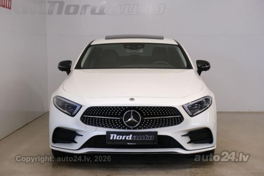 White Mercedes-Benz CLS-Class 2019 in Tallinn, with an engine capacity of 3.00 L and mileage of 75 thousand km for 37900 €, photo 3 on AUTOMOTO.COM.LV