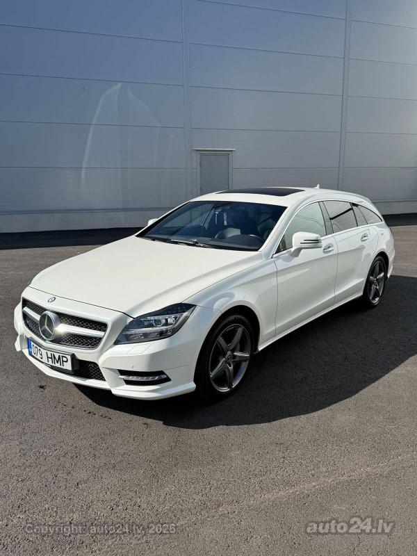 White Mercedes-Benz CLS-Class 2012 in Tallinn, with an engine capacity of 3.00 L and mileage of 232 thousand km for 16900 €, photo 1 on AUTOMOTO.COM.LV