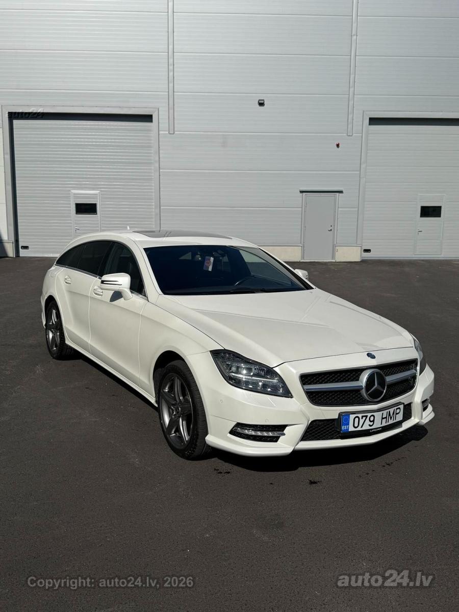 White Mercedes-Benz CLS-Class 2012 in Tallinn, with an engine capacity of 3.00 L and mileage of 232 thousand km for 16900 €, photo 3 on AUTOMOTO.COM.LV