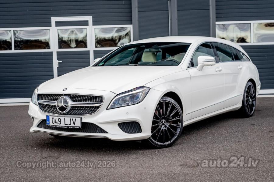 White Mercedes-Benz CLS-Class 2016 in Parnu, with an engine capacity of 2.10 L and mileage of 204 thousand km for 17500 €, photo 1 on AUTOMOTO.COM.LV