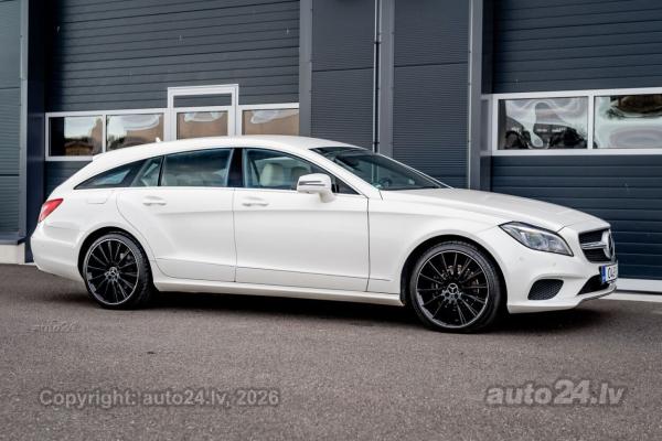 White Mercedes-Benz CLS-Class 2016 in Parnu, with an engine capacity of 2.10 L and mileage of 204 thousand km for 17500 €, photo 3 on AUTOMOTO.COM.LV