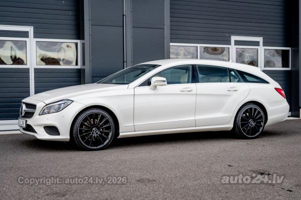 White Mercedes-Benz CLS-Class 2016 in Parnu, with an engine capacity of 2.10 L and mileage of 204 thousand km for 17500 €, photo 6 on AUTOMOTO.COM.LV