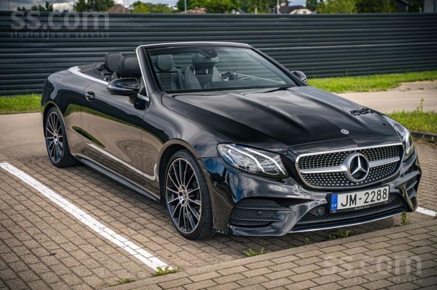 Black Mercedes-Benz e-200 2018 in Riga, with an engine capacity of 2.00 L and mileage of 81 thousand km for 32990 €, photo 4 on AUTOMOTO.COM.LV