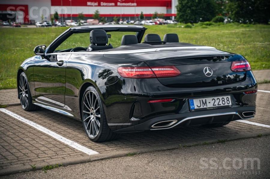 Black Mercedes-Benz e-200 2018 in Riga, with an engine capacity of 2.00 L and mileage of 81 thousand km for 32990 €, photo 8 on AUTOMOTO.COM.LV