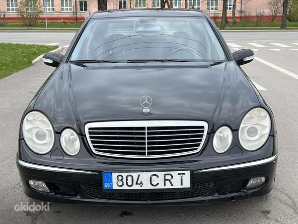 Черный Мерседес E 200 2003 в Нарва, объемом двигателя 2.10 л и пробегом 715 тыс. км за 1499 €, фото 3 на AUTOMOTO.COM.LV