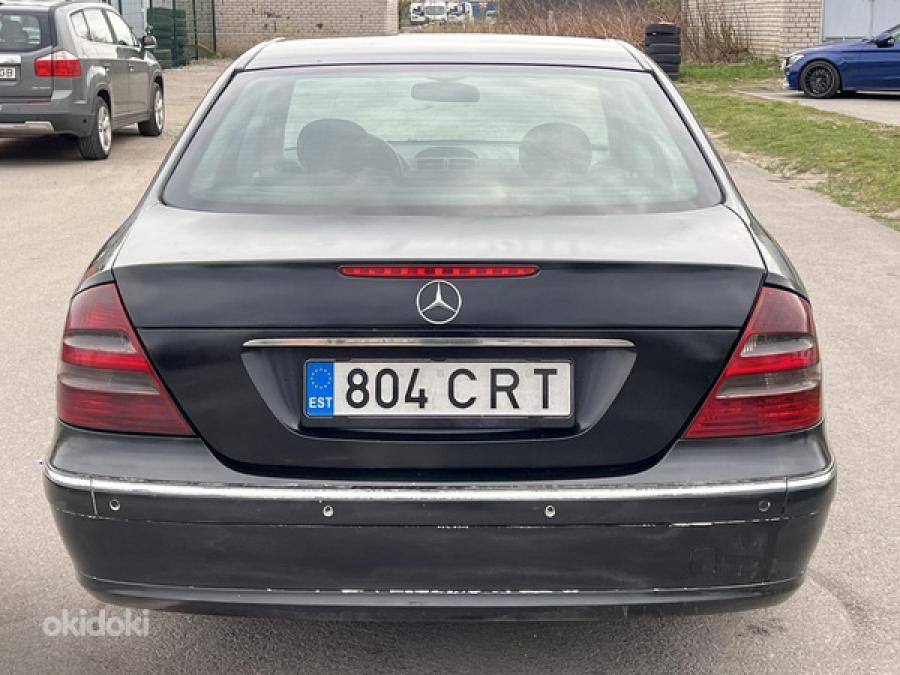 Черный Мерседес E 200 2003 в Нарва, объемом двигателя 2.10 л и пробегом 715 тыс. км за 1499 €, фото 9 на AUTOMOTO.COM.LV