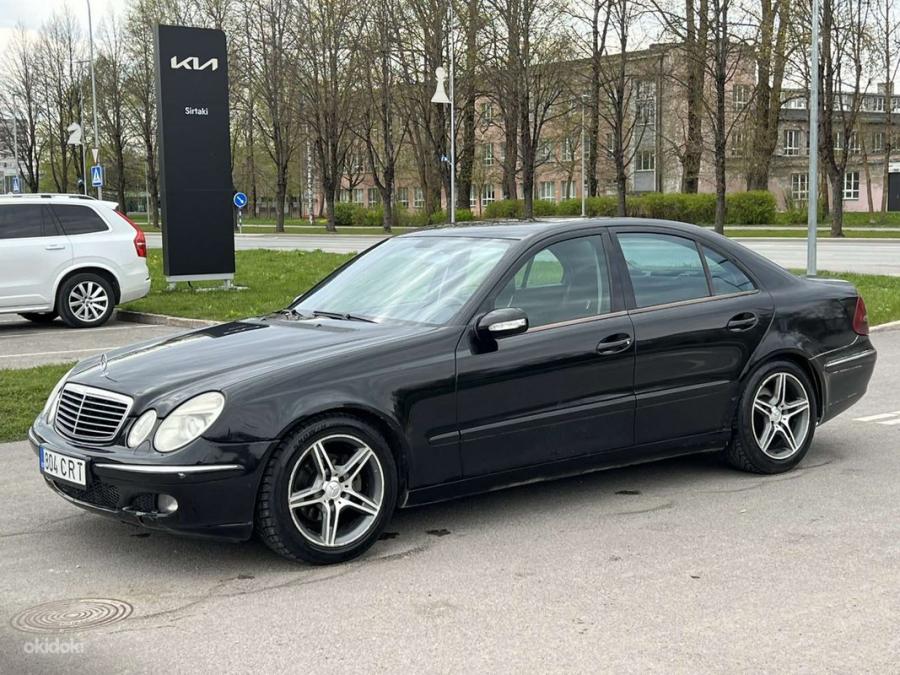 Черный Мерседес E 200 2003 в Нарва, объемом двигателя 2.10 л и пробегом 715 тыс. км за 1499 €, фото 12 на AUTOMOTO.COM.LV