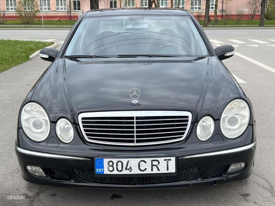 Черный Мерседес E 200 2003 в Нарва, объемом двигателя 2.10 л и пробегом 715 тыс. км за 1499 €, фото 14 на AUTOMOTO.COM.LV