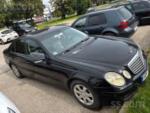 Black Mercedes-Benz e-200 2007 in Riga, with an engine capacity of 2.20 L and mileage of 427 thousand km for 1500 €, photo  on AUTOMOTO.COM.LV