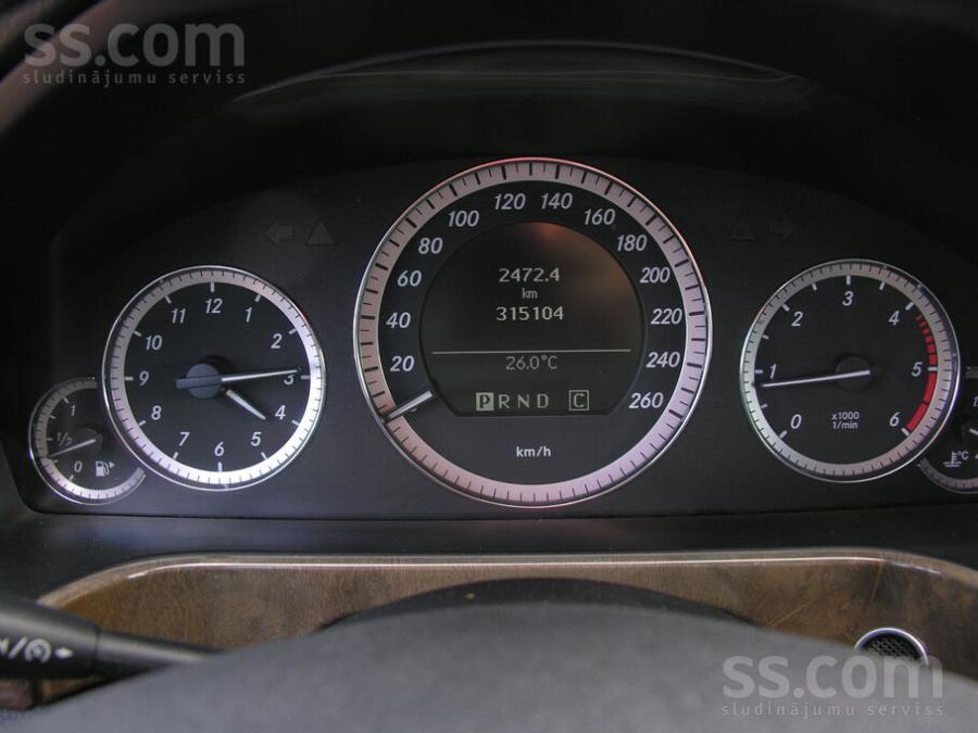Черный Мерседес E 200 2009 в Рига, объемом двигателя 2.20 л и пробегом 0 тыс. км за 6500 €, фото 13 на AUTOMOTO.COM.LV