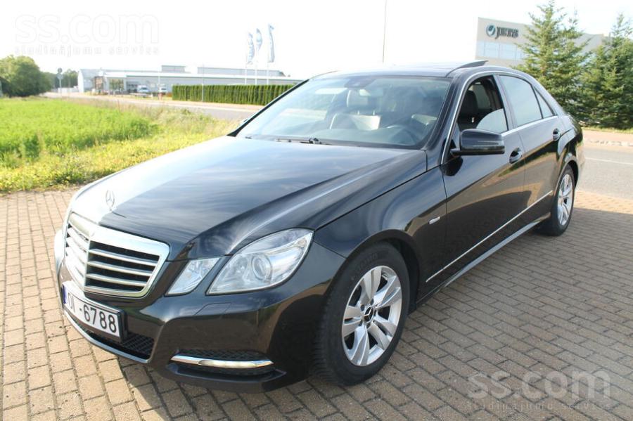 Черный Мерседес E 200 2010 в Салдус, объемом двигателя 2.20 л и пробегом 291 тыс. км за 6950 €, фото 1 на AUTOMOTO.COM.LV