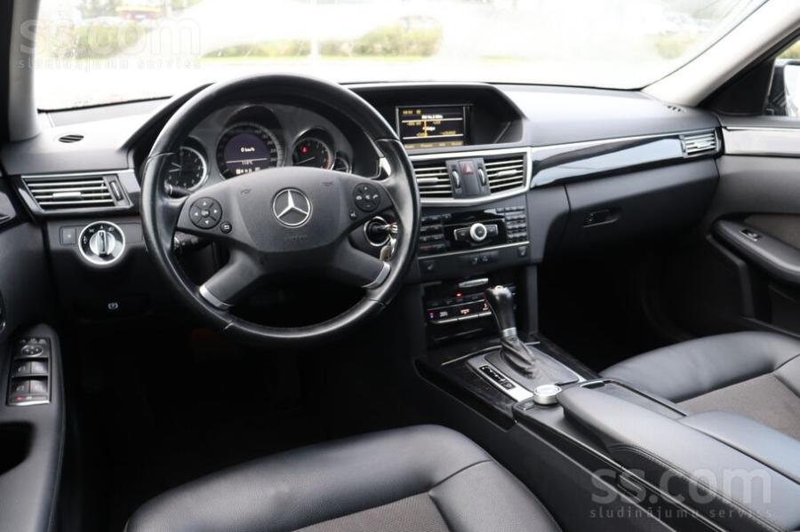 Black Mercedes-Benz e-200 2010 in Riga, with an engine capacity of 1.80 L and mileage of 250 thousand km for 5990 €, photo 6 on AUTOMOTO.COM.LV