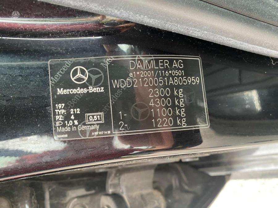 Melns Mercedes-Benz e-200 2015 Raseiniai, ar dzinēja tilpumu 2.14 L un nobraukumu 295 tūkst. km par 6900 €, foto 23 vietnē AUTOMOTO.COM.LV